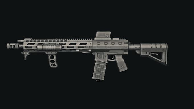 Creating a hard surface weapon model by Stas_kukharuk | Fiverr