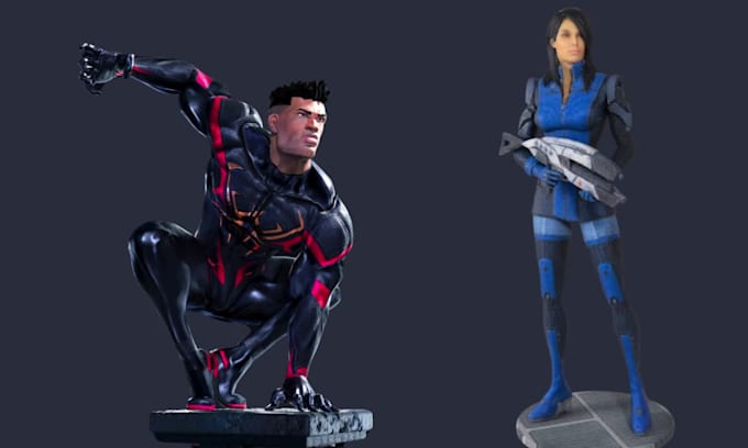 Design realistic 3d game character blender game 3d modeling unreal ...