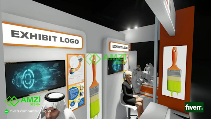 Design magnificent exhibition stand kiosk with technical drawings by ...