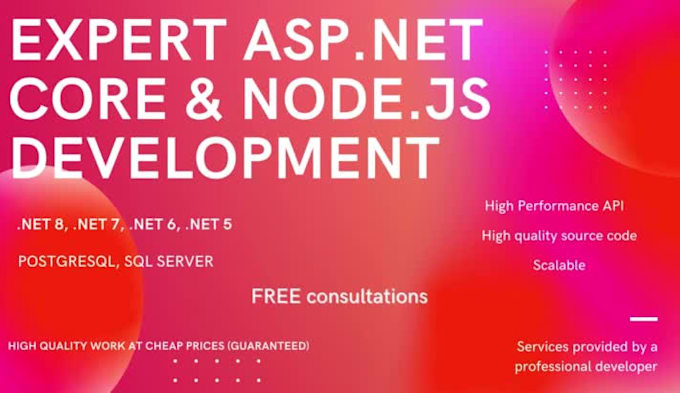 Build your dot net core web api wordpress website project by Taseerahmadd | Fiverr