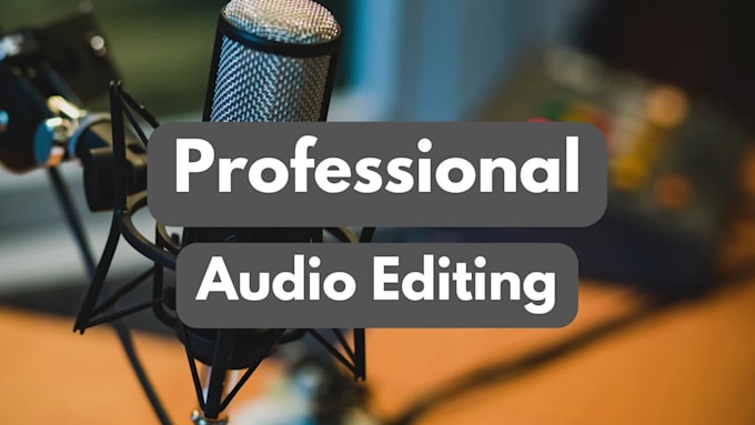 Professionally do your audio editing by Verendderbloggr | Fiverr