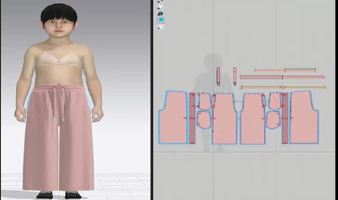 Do 2d digital sewing pattern for garment any clothing by ...