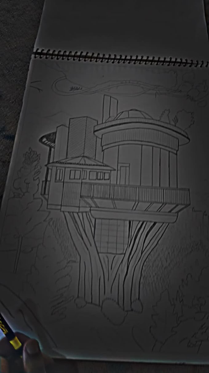 Draw hand pencil sketch perspective view for you by Ayyaanalii | Fiverr