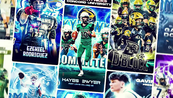 Create sports flyer, american football,posters, jersey swap by ...