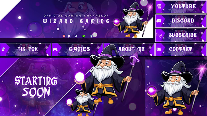 Animate designs for esports gaming twitch overlay, twitch logo,screens ...