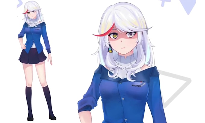 Design live2d vtuber character design 2d avatar live2d model vtuber ...