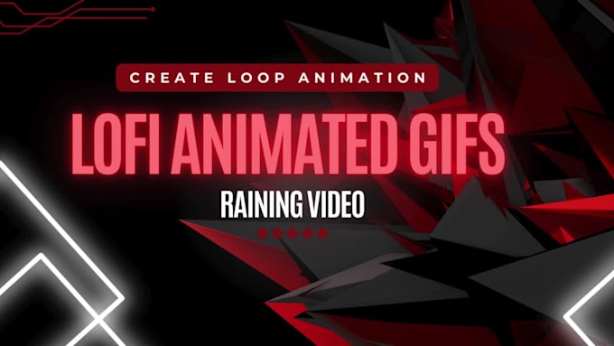Create lofi loop animation, lofi animated gifs, cozy rain video ...