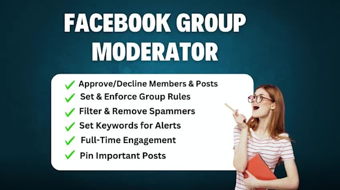 Be facebook group moderator or admin by Marketing889 | Fiverr