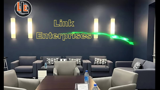 Design zoom, google meet virtual background with your logo by ...