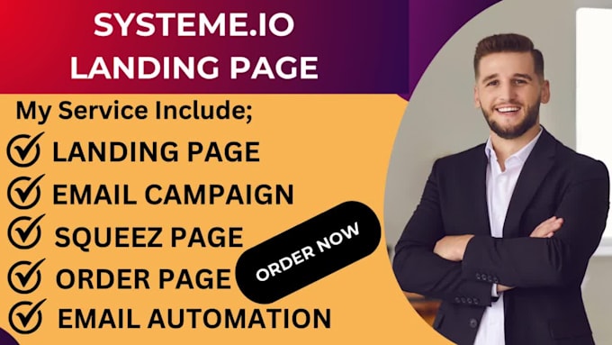 Do eye catching systemeio landing page design to boost conversions by ...