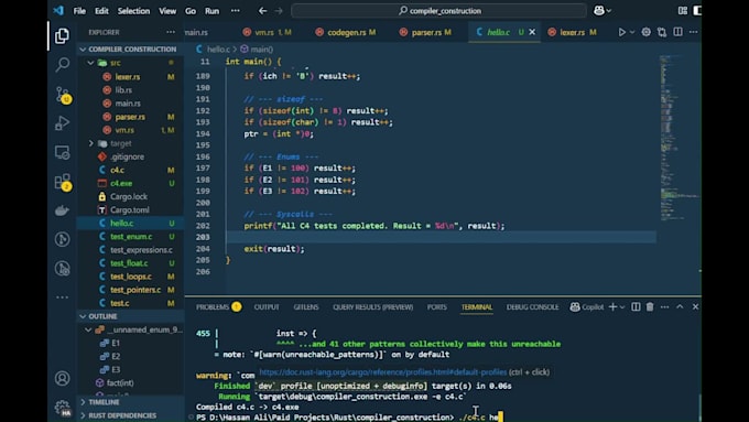 Script java python rust c cpp sql database coding programming project developer by Haseeb_kohli1 ...