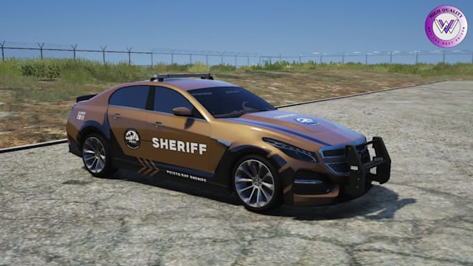 7 police cars with 6 different custom liveries by Gorqmbusiness | Fiverr