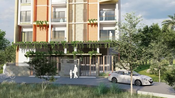 Render residential building houses by Masum014 | Fiverr