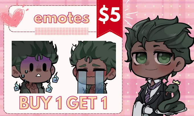 Create twitch or discord emotes and stickers in 24 hours by Jevaille ...