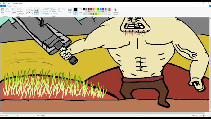 Draw whatever you want in ms paint by Kingangus | Fiverr