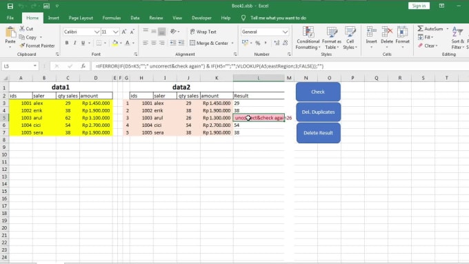 Compare And Delete Duplicates Your Data Automatically In Vba Macro Excel By Erwanjaenal Fiverr