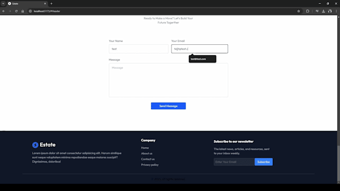 Create a responsive landing page in react js by Gamesploit | Fiverr