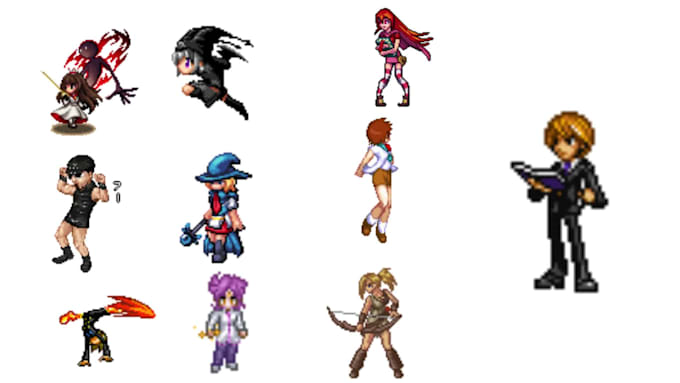Do sprite sheet 2d game character pixel sprite sprite sheet animation ...