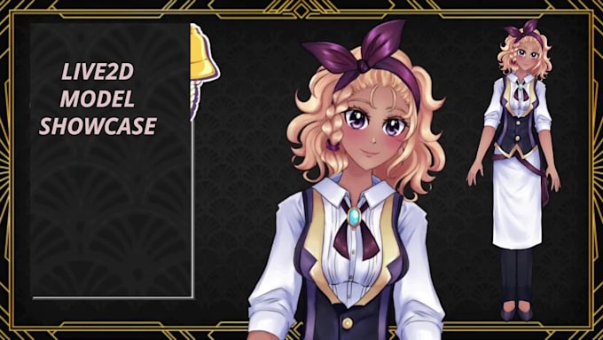 Design and rig liv2d model, 2d rigging, live2d rigging, for streaming ...