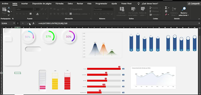 Do advanced graphics, pivot tables and dashboard by Themsdos01 | Fiverr