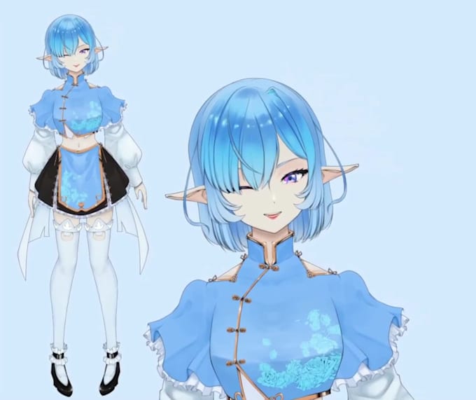 Design and rig live2d vtuber model, 2d vtuber model, live2d model ...