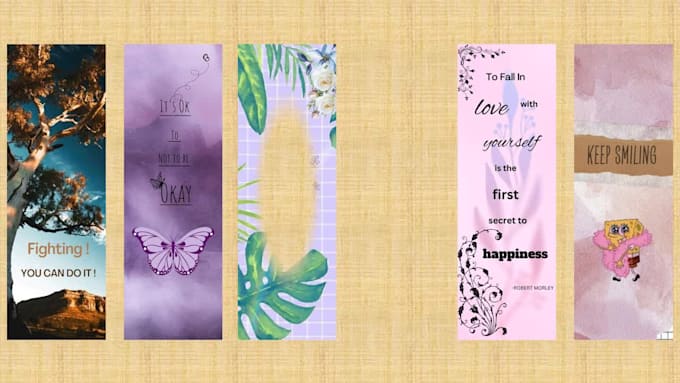 Design you creative attractive bookmark as your wish by Vineza_d | Fiverr