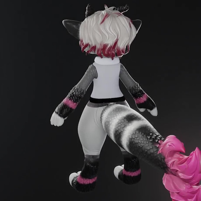 Custom Vrchat Avatar 3d Model Edit Vrc Furry Avatar Gmod Character
