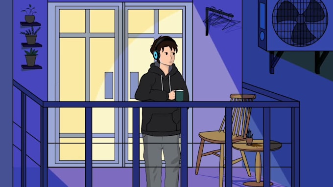 Create a 2d cartoon animated gif character mascot by Saniayasin132 | Fiverr