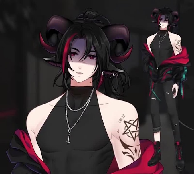 Draw and rig live2d vtuber model, vtuber commission, 2d vtuber avatar ...