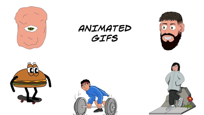 Package of gifs for streaming and social media by Njoearte | Fiverr