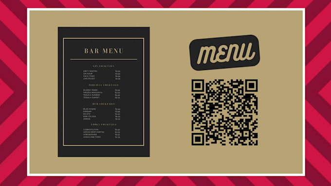 Custom design your menus, logo by Rayanebenyahya | Fiverr