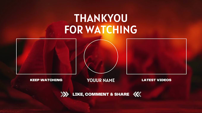 Create youtube outro end screen animation for your channel by ...