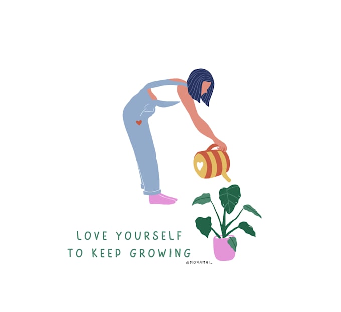 Draw simple joyful illustrations of people by Ceydaalasar | Fiverr