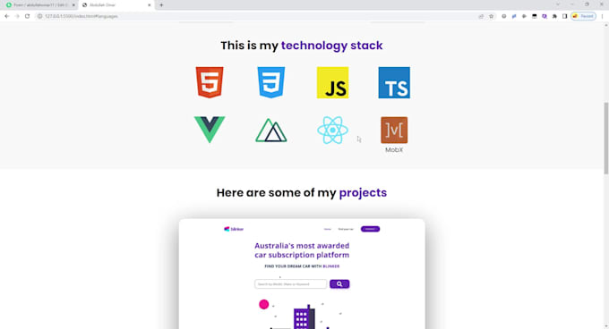 Create your website using html and css by Abdullahomar11 | Fiverr