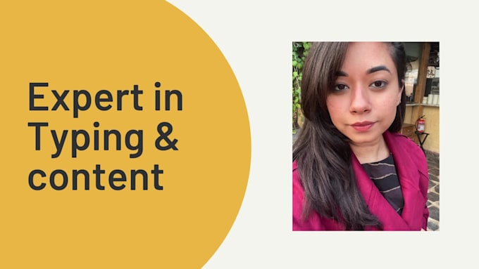 Provide fast typing services, re typing of scanned documents by ...