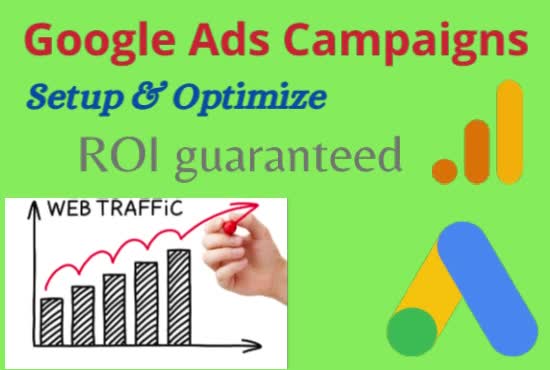 Do setup, optimize and manage google ads campaign by Jubayerasad | Fiverr