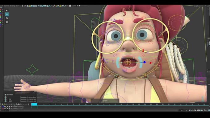 Rig your 3d character modeling, props facial rigging animate in maya blender by Layskats | Fiverr