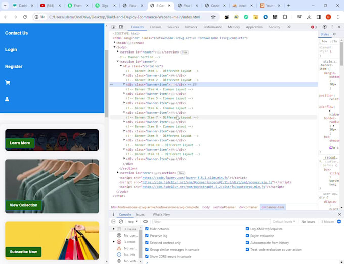 Be Your Front End Web Developer Using Html Css Javascript By 7415
