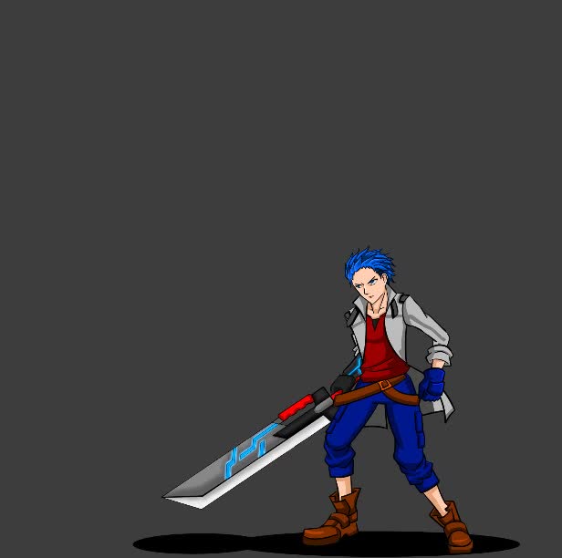 Create your character battle sprite and animate rpg maker mv by ...
