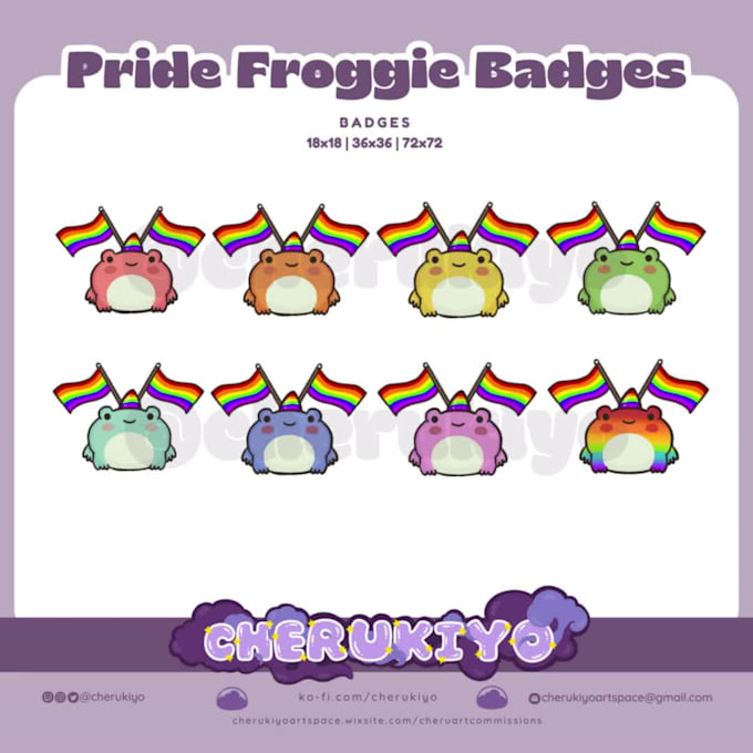 Create custom badges for streaming by Cherusartspace | Fiverr