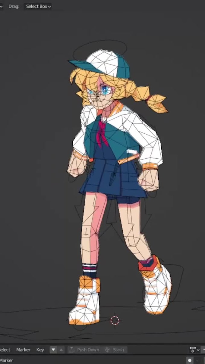 Create a properly rigged 3d realistic human model for games, animations ...