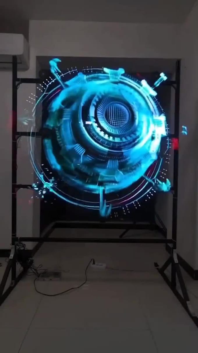 Make 3d hologram animation, hologram video, 3d hologram fan, hologram ...