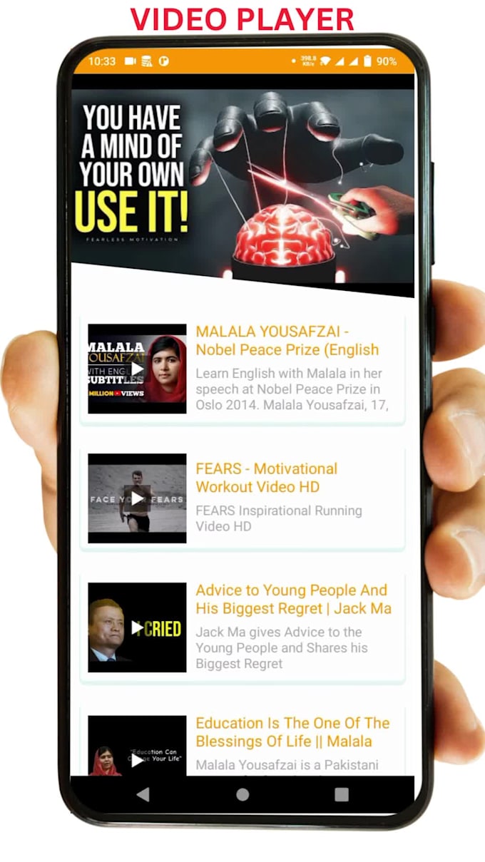Create embed youtube video player android app by Alinur1996 | Fiverr Create embed youtube video player android app by Alinur1996 | Fiverr