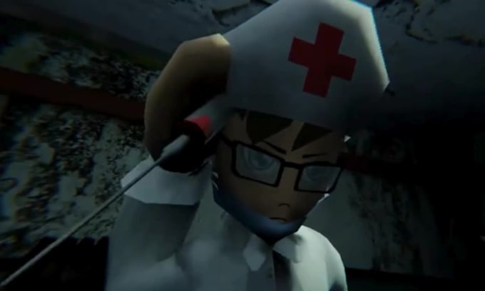 Low poly 3d model animation in retro psx ps1 ps2 n64 style music ...