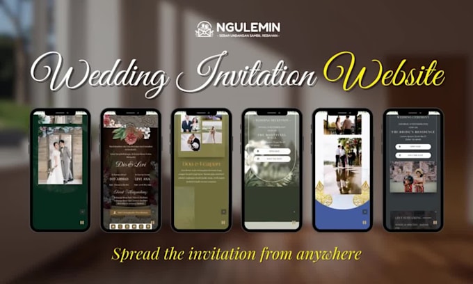 Create an elegant website wedding invitation by Ibnu_khanif | Fiverr