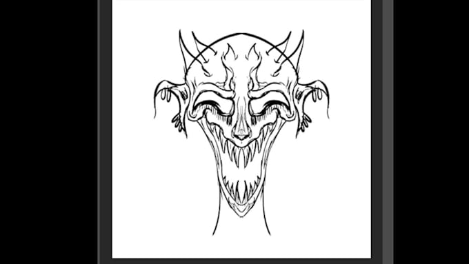Draw your horror, dark creatures or artwork for your brand by Hmnclus ...