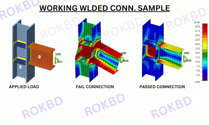 Do steel structural connection design by Rokbd7 | Fiverr
