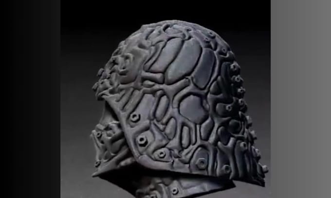 Create a 3d model of 3d helmet 3d mask 3d pepakura mandalorian for 3d ...