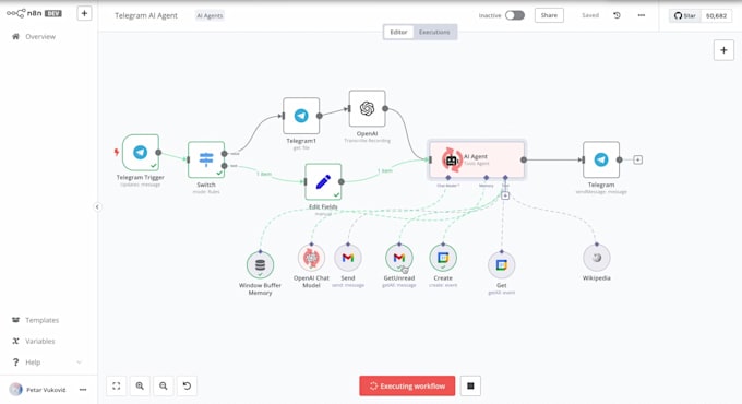 Develop ai agents for automation and external service integration by Petarvukovic991 | Fiverr