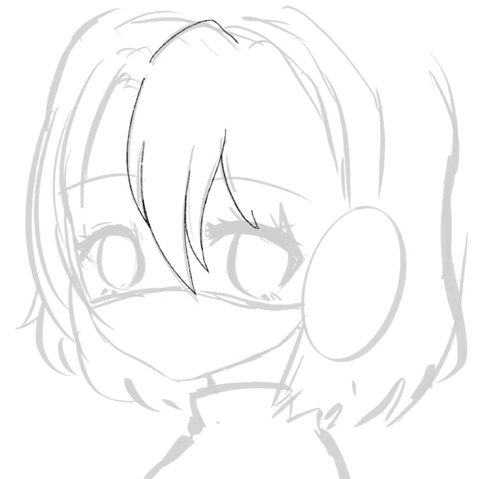 2d chibi illustration head shot anime style by Rikyaania | Fiverr